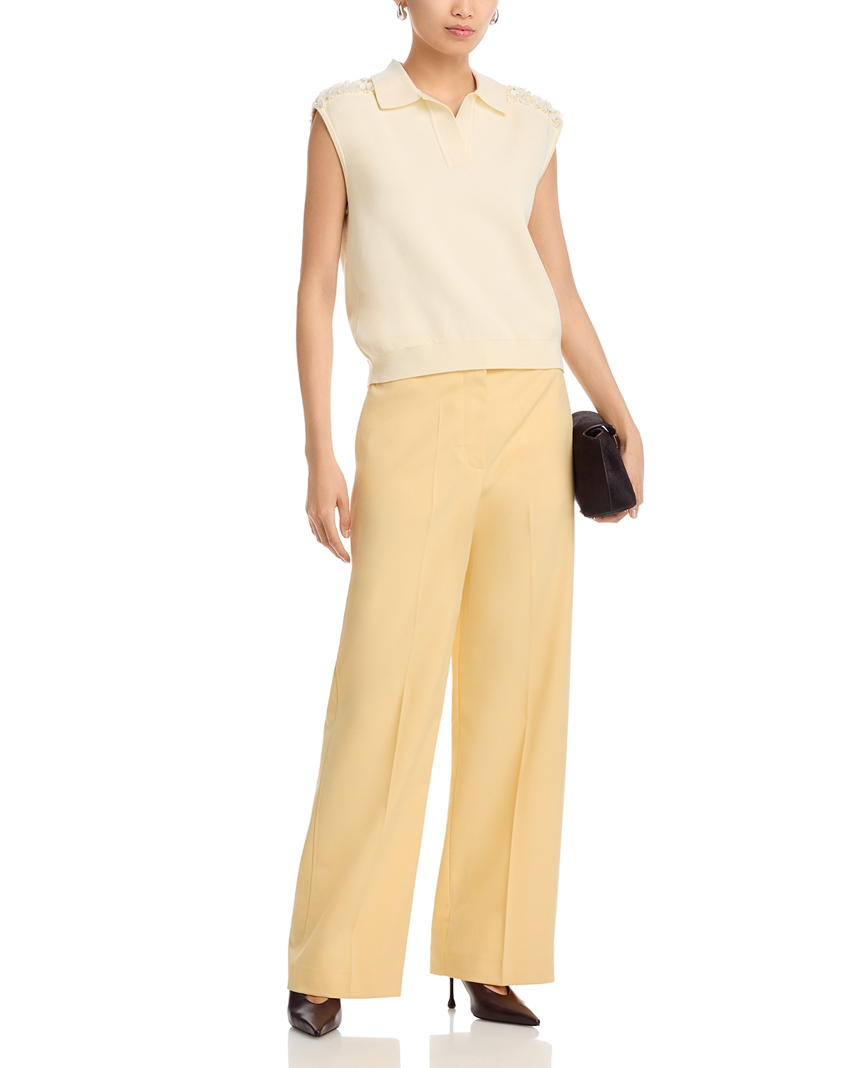ESSENTIEL ANTWERP Sleeveless Polo Top